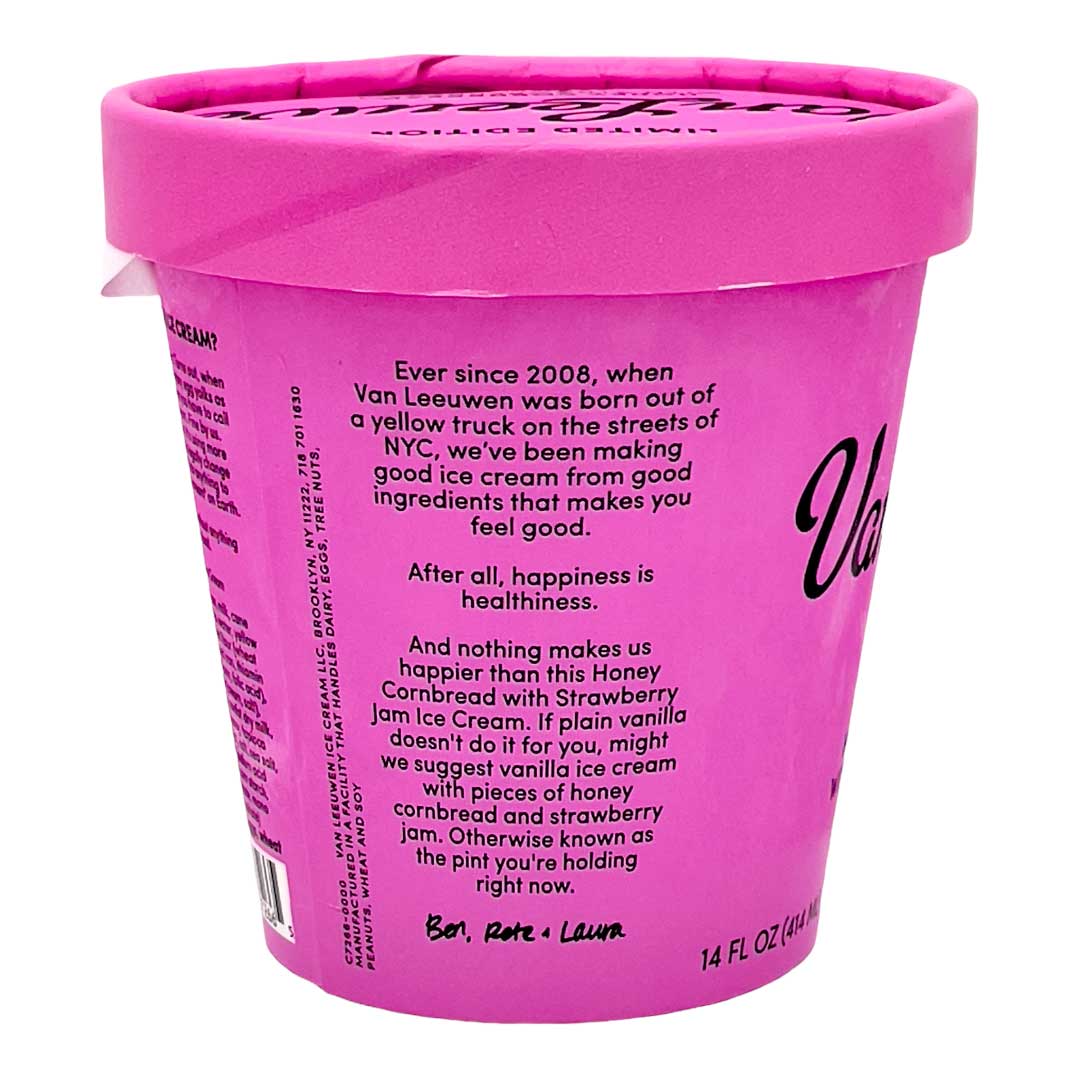 Ice cream review van leeuwen honey cornbread with strawberry jam 810 ...