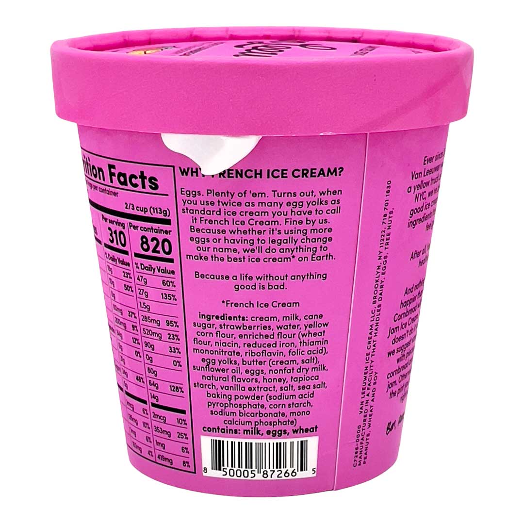 Ice cream review van leeuwen honey cornbread with strawberry jam 810 ...