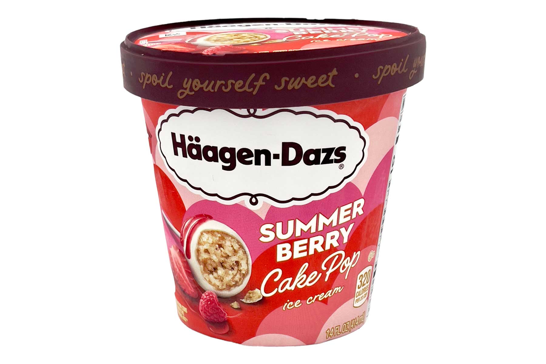 Ice Cream Review Haagen-Dazs Summer Berry Cake Pop 6/10